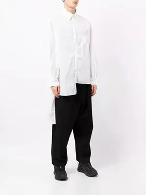 Yohji Yamamoto Asymmetric Long-sleeve Shirt