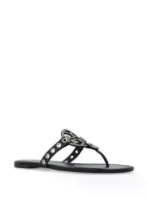 Tory Burch Eyelet-embellished T-bar Sandals
