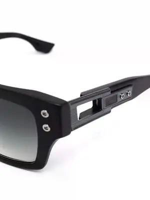 Dita Grandmaster Square Sunglasses - Black