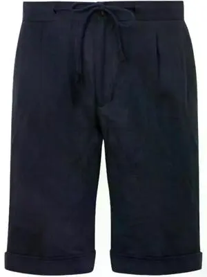 GRAN SASSO Linen Shorts - Blue
