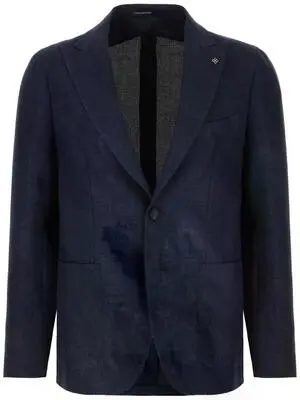 Tagliatore Single-breasted Blazer - Blue