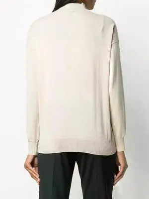 Brunello Cucinelli Cashmere Jumper With Brass Embellishment