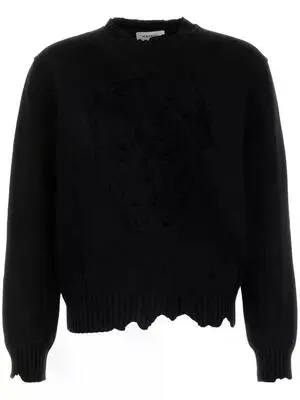 Alexander McQueen Distressed Skull Sweater
