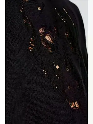 Alexander McQueen Distressed Skull Sweater