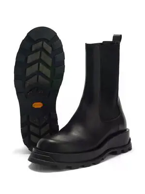 JIL SANDER Leather Chelsea Boots