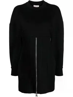 Alexander McQueen Zip-detail Mini Dress