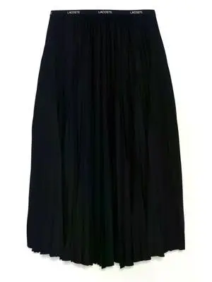 Lacoste Long Pleated Elasticated Waist Skirt