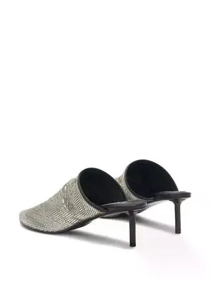 JIL SANDER Sequin-mesh Mules
