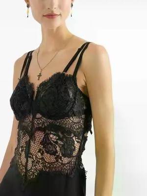 Dolce & Gabbana Midi Lace Slip Dress