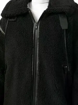 JUUN.J Faux-shearling Oversized Biker Coat