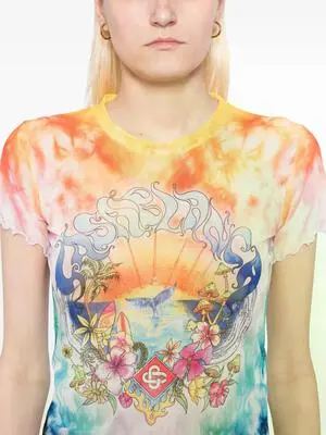 Casablanca Printed Mesh T-shirt