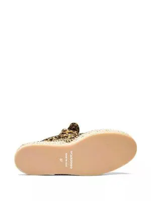 SCAROSSO Animal Print Espadrilles