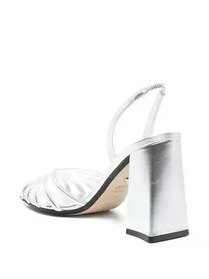 ALEVI MILANO 90mm Tara Slingback Sandals - Silver
