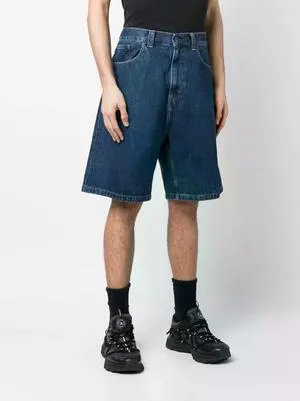 Carhartt Work In Progress Rear Logo-patch Denim Shorts