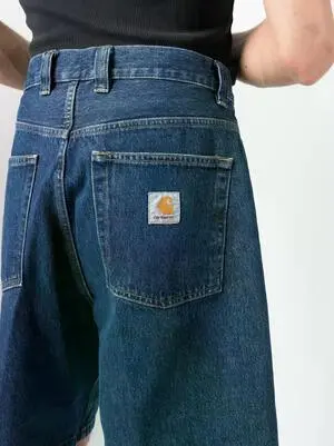 Carhartt Work In Progress Rear Logo-patch Denim Shorts