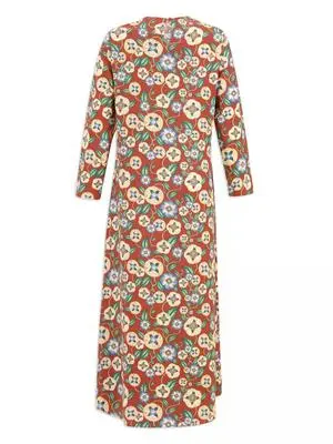 PAULA Printed Silk Midi Dress