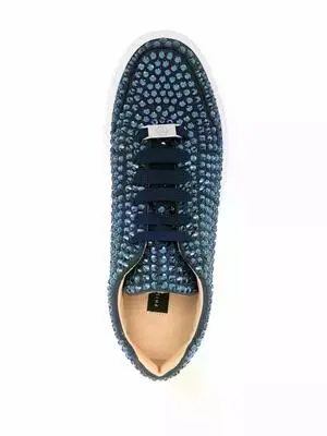 Philipp Plein Rhinestone Lace-up Sneakers