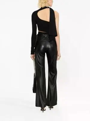 MUGLER Cut-out One-shoulder Bodysuit
