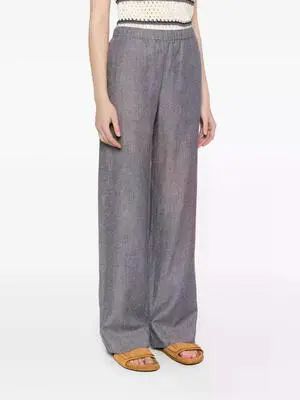 Vince Elasticated-waist Trousers - Blue