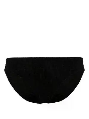 TOTEME Mid-rise Smocked Bikini Bottom - Black