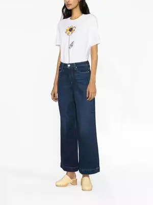 Paige Wide-leg Cropped Jeans