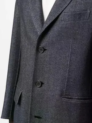 Brioni Single-breasted Virgin Wool Coat