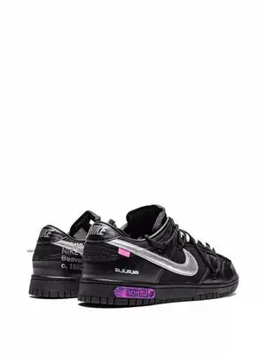 Nike X Off White Dunk Low Lot 50 Sneakers - Black