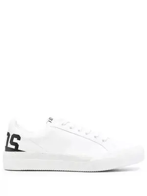 Gcds Logo-print Leather Sneakers