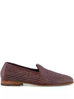Manolo Blahnik Raffia Loafers