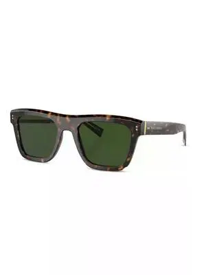 Dolce & Gabbana Tortoiseshell-effect Sunglasses - Green