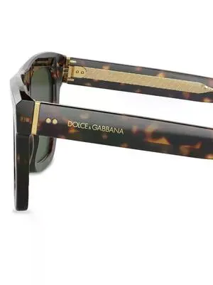 Dolce & Gabbana Tortoiseshell-effect Sunglasses - Green