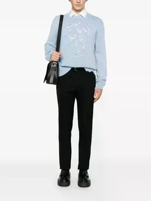 Alexander McQueen Distressed Skull Sweater