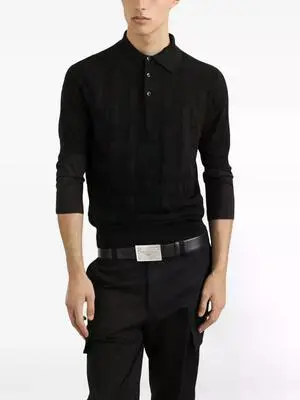 Dolce & Gabbana Logo-jacquard Polo Shirt