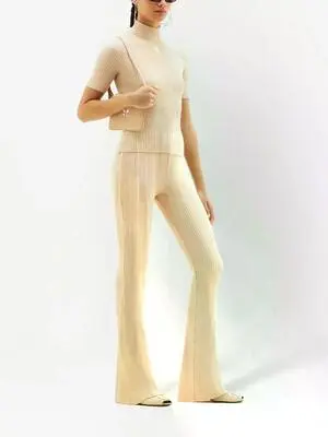 COURREGES Reedition Ribbed Flared Trousers