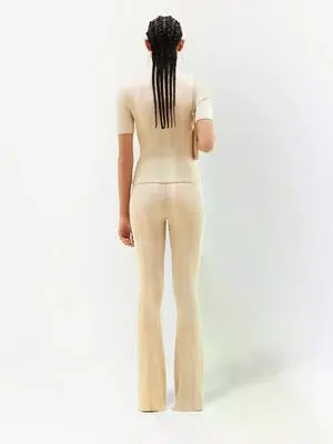 COURREGES Reedition Ribbed Flared Trousers