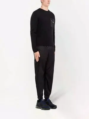 Prada Wool Jumper With Pocket Detail
