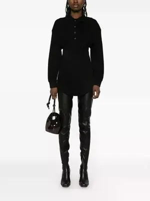 MUGLER Corseted Polo Mini Dress