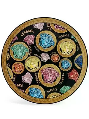 Versace Medusa Amplified Service Plate - Black