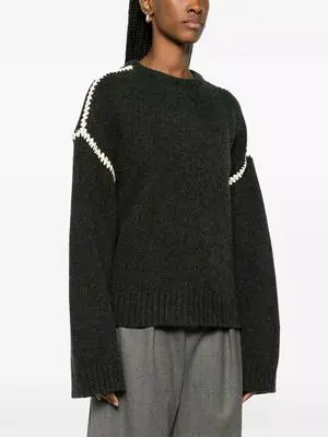 TOTEME Embroidered Wool Jumper