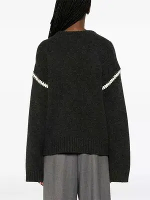 TOTEME Embroidered Wool Jumper
