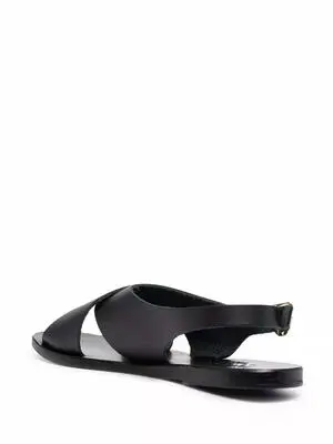 ANCIENT GREEK SANDALS Maria Crossover-strap Sandals - Black