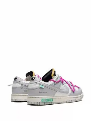 Nike X Off White Dunk Low Lot 30 Sneakers - Grey