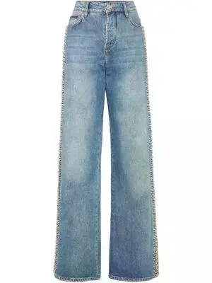 Philipp Plein Crystal-embellished Jeans