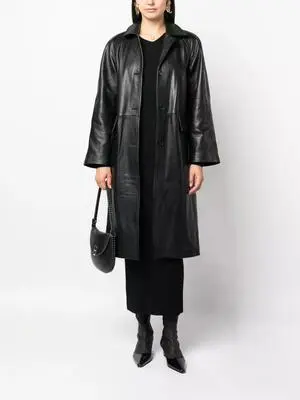 TOTEME Raglan-sleeved Leather Coat