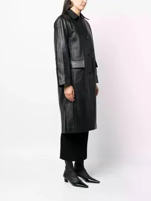 TOTEME Raglan-sleeved Leather Coat