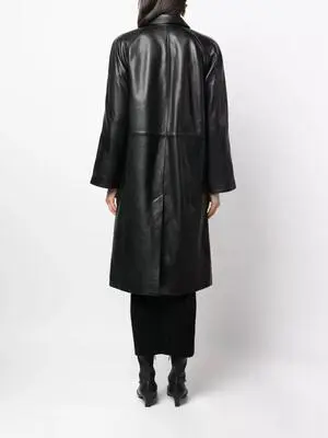 TOTEME Raglan-sleeved Leather Coat
