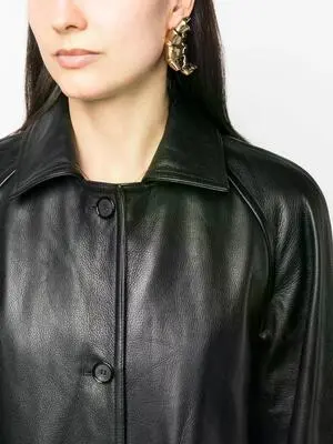 TOTEME Raglan-sleeved Leather Coat
