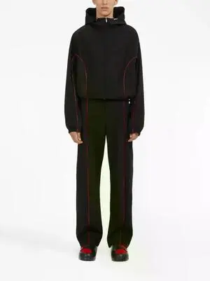 FERRAGAMO Contrast-piping Drawstring Lightweight Jacket