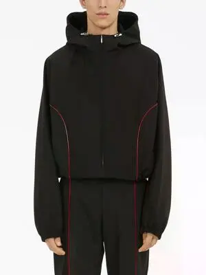 FERRAGAMO Contrast-piping Drawstring Lightweight Jacket