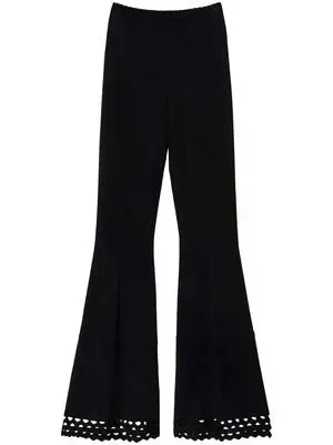 TWINSET Geometric-pattern Flared Trousers